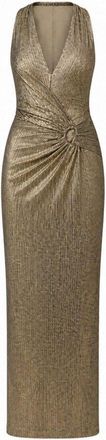 Adrianna Papell Abendkleid Metallic Knit Long Dress Glamour&ouml;ses, schimmerndes Abendkleid aus Metallic-Strick