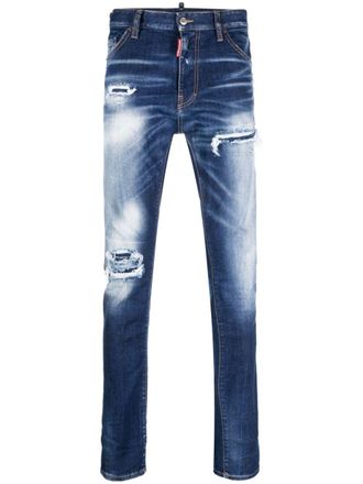 Dsquared2 jean slim Cool Guy à effet usé - Bleu