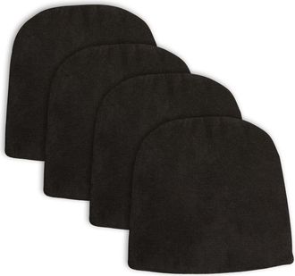 IDIMEX Sitzkissen AZARA in schwarz für Stuhl Lucia und Foro, Sitzpolster bezogen mit Stoff und mit Anti-Rutsch Punkten an Unterseite