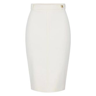 Elisabetta Franchi Damen, R&ouml;cke, Beige, LGr&ouml;&szlig;e