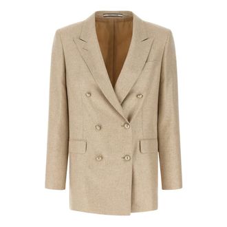 Tagliatore Femme, Vestes, Beige, Taille: 36 FR Jasmine Double-breasted Blazer