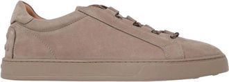 Tod's Homme, Chaussures, Beige, Taille: 45 EU Baskets Basses Décontractées en Daim