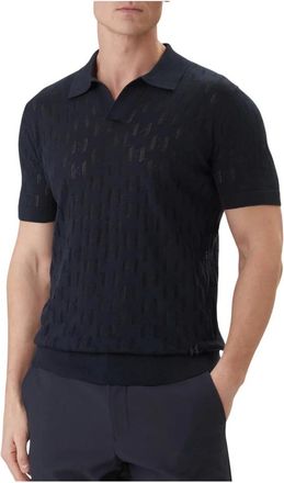 Karl Lagerfeld Homme, Tops, Bleu, Taille: S Knit Polo 1/2
