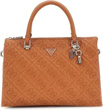 Guess Femme, Sacs, Beige, Taille: ONE Size Adelasia Satchel