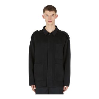 Acne Studios Wollklassiker Jacke Knopfverschluss - - Jackets - Herren - Schwarzk - XL
