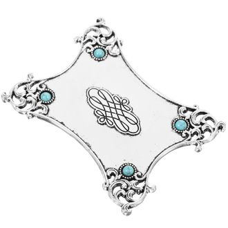 Cabilock Zinklegierung Kreuzstich Garn Organizer Platte Langlebiges Embroidery Threads Organizing Tool zum Sortieren und Aufwickeln von Floss Praktisches DIY N