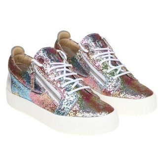 Giuseppe Zanotti Multicolour Glitter Gail Sneakers Size 36