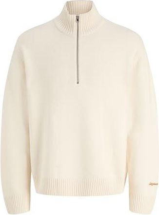Jack & Jones Jornorrebro Knit Half Zip Sn en Tricot pour Homme, Cr&egrave;me, XL