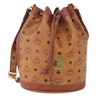 MCM Pre-owned Visetos Schultertasche - - Pre-owned - Damen - Braun - ONE SIZE