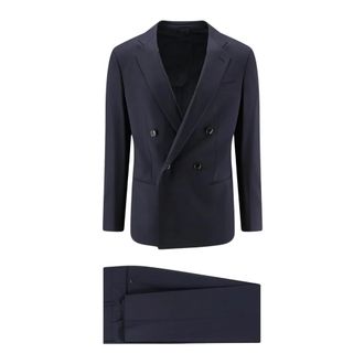 Giorgio Armani Double Breasted Suits - - Suits - Herren - Blau - XL