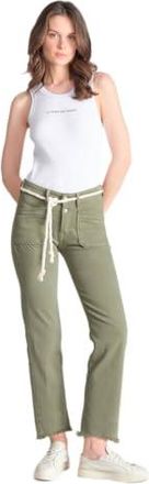Le Temps Des Cerises Pricilia Taille Haute 7/8&egrave;me Jeans Kaki
