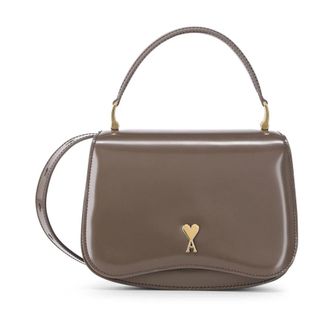 Ami Femme, Sacs, Brun, Taille: ONE Size Sac à bandoulière avec logo Design élégant