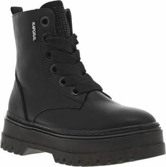 Kaporal Bottines FEMME noires et à lacets plats et zip - Taille numeric_37
