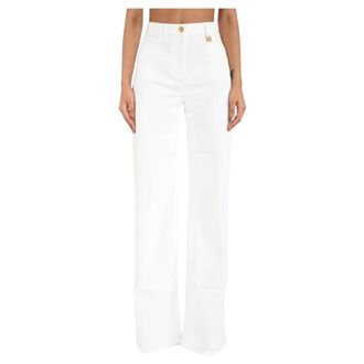 Elisabetta Franchi Palazzo Jeans - - Trousers - Damen - Wei&szlig; - W27