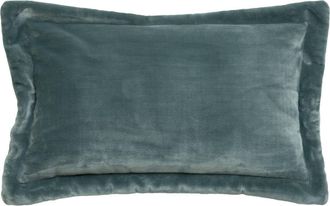 Atmosphera Atmosphera - Flanellkissen Cuddly blau 30x50cm