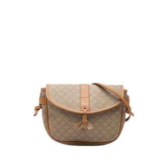 Celine Sac bandouli&egrave;re en toile Pre-owned - Femme - Pre-owned - Beige - Taille: ONE Size