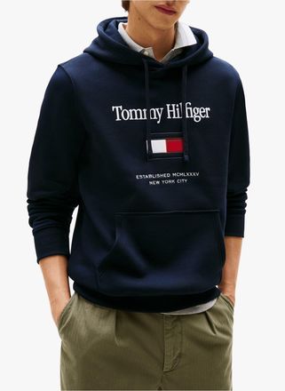 Tommy Hilfiger Sweat &agrave; capuche avec logo brod&eacute;