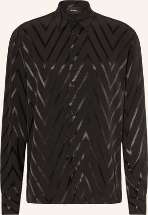 IM BRIAN Im Brian Satinhemd Regular Fit schwarz