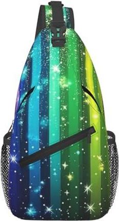 Generic Sac &agrave; bandouli&egrave;re d&eacute;grad&eacute; arc-en-ciel pour homme, sac &agrave; dos de randonn&eacute;e pour homme
