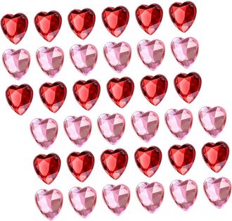 SOLUSTRE 400 St&uuml;ck Herzf&ouml;rmige Vasenf&uuml;ller aus Kunststoff Transparente Dekorative Herzen f&uuml;r Valentinstag Partys und Weihnachtsdeko Tischdekoration und Gastges