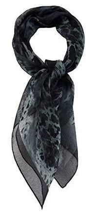 TigerTie Foulard - Imprimé animal - Femme - Gris - Taille unique