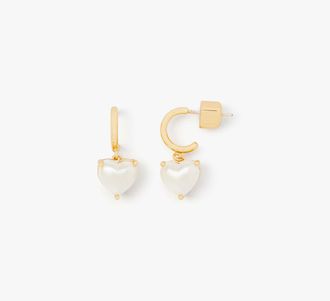 Kate Spade New York My Love Heart Creolen, Klein