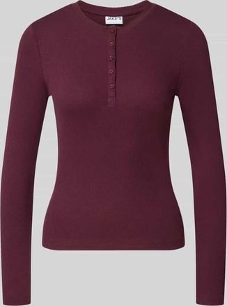 Jake*s Casual Slim Fit Langarmshirt aus Baumwoll-Mix