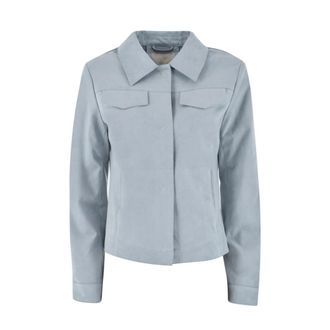 Yes-Zee YES Zee, Femme, Vestes, Bleu, Taille: 42 FR Veste Chemise Bleu Clair Tendance