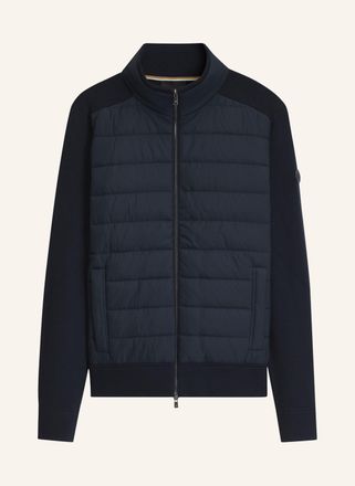 HUGO BOSS Strickjacke H-Facente_In Regular Fit blau
