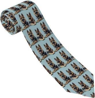 Generic Cravate Pour Hommes Berger Allemand 1 Impression Classique Necktie Formelle Cravate Pour Travail Accessoires F&ecirc;te
