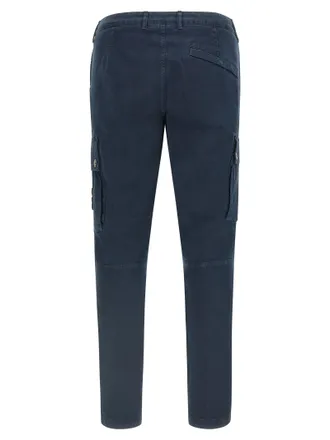 Stone Island Organic Stretch Twill Cargo Pants - Navy