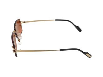 Cartier Mens Ct0550s Sunglasses Gold Metal