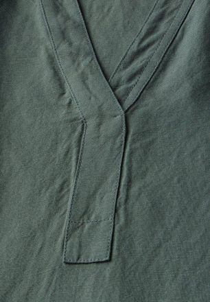 Cecil Midikleid LINEN_LI/CV_Solid Split Neck D