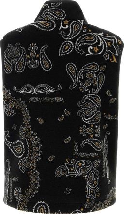 Moncler Printed Teddy Reversible Vest - Black