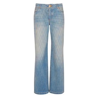 Balmain Diamond Stitch Jeans - - Jeans - Damen - Blau - 2XS
