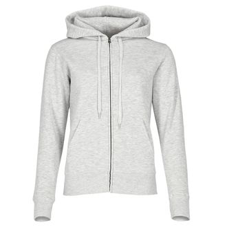Fruit Of The Loom Premium Hooded Sweat Jacket Lady-Fit Damen Sweatjacke NEU, Farbe:Graumeliert, Gr&ouml;&szlig;e:2XL