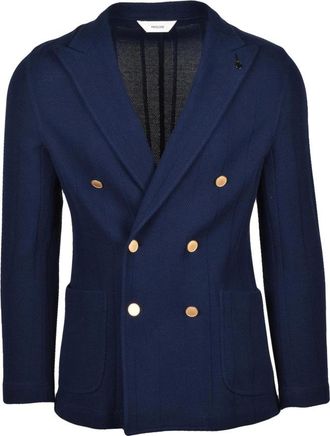 Paoloni Homme, Vestes, Bleu, Taille: M Blazer en coton