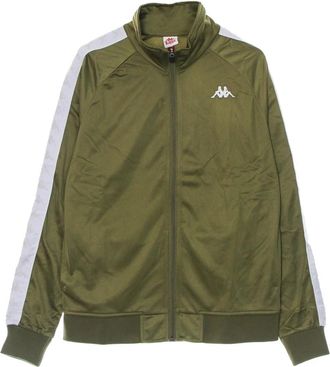 Kappa Schmale Herren Trainingsjacke Gr&uuml;n Milit&auml;r/wei&szlig; - - Jackets - Herren - Gr&uuml;n - XS