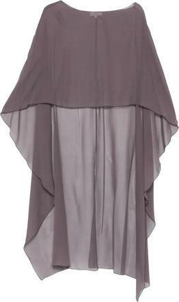 Antonelli Femme, Vestes, Violet, Taille: 38 FR Herve Boat-Neck Cape