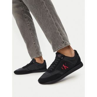 Calvin Klein Sneakers Calvin Klein Retro Runner Band Lth-Su HM0HM02212 Schwarz