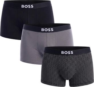 HUGO BOSS Homme, Sous-v&ecirc;tements, Multicolore, Taille: L Trunk 3P One D