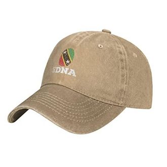 Generic Saint-Kitts-Et-Nevis, Cest dans Mon Adn Homme Femme Casquette De Baseball S&eacute;chage Rapide Snapback Cap R&eacute;tro Ancien Chapeau De Cowboy pour Voyage Toute