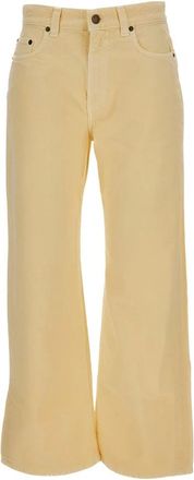 Haikure Femme, Pantalons, Beige, Taille: W25 Winny Twill Wide Pantalons
