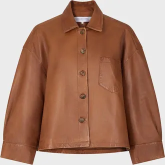 Gerard Darel Veste courte en cuir - JOCYA - Cigare