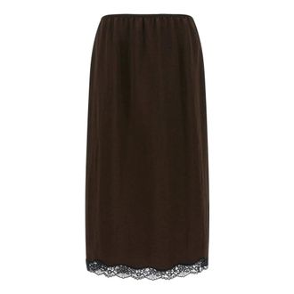 Twinset Femme, Jupes, Brun, Taille: 36 FR Jupe mi-longue
