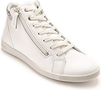 Pediconfort Baskets Montantes zipp&eacute;es et lac&eacute;es - Femme - Taille : 38 - Couleur : Blanc