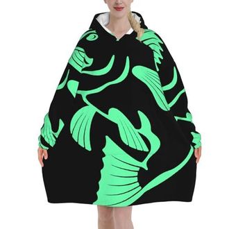 Generic Sweat &agrave; capuche avec drapeau bavarois pour femmes et hommes adultes surdimensionn&eacute;s pour une couverture douce et chaude