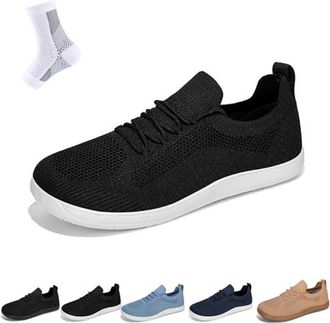 Generic Essence Chaussures pour homme et femme Chaussures hybrides Force et confort Chaussures plates pieds nus, Noir B, 36 EU
