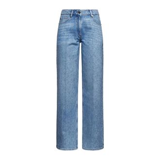 Silvian Heach Gerades Jeans mit Strasssteinen - - Jeans - Damen - Blau - W26