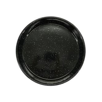 Fackelmann Fackelmann 687447 Backform, Kuchenform, runde Form, Backform, Stahl, Emaille, Schwarz, 26 cm x 4,5 cm